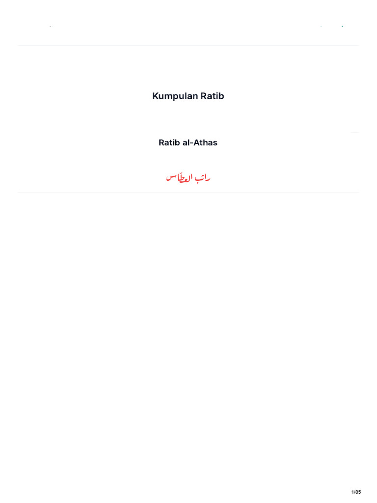 Kumpulan Doa Ratib Arab, Latin dan Terjemah _ Quran NU Online | PDF