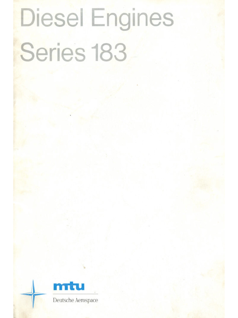 Mtu 183 Series | PDF