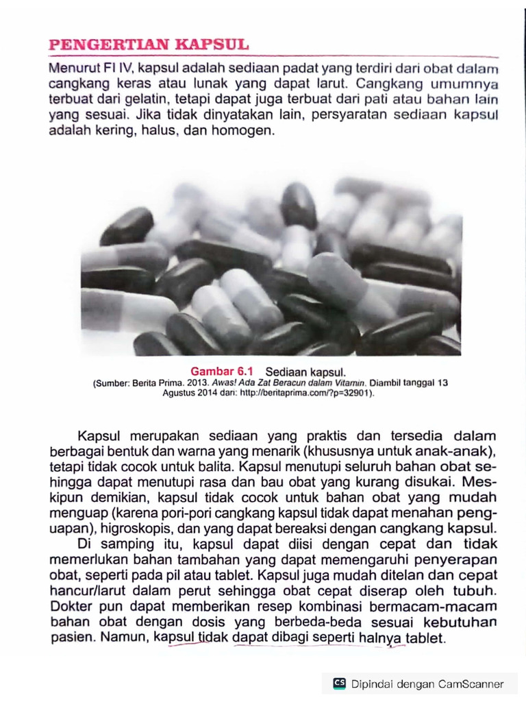 Materi Kapsul (DDPK Farmasi) | PDF