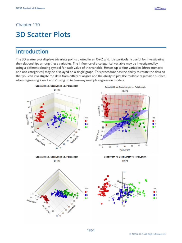 3D Scatter Plots | PDF | Regression Analysis | Scatter Plot 3D Scatter Plots | PDF | Regression Analysis | Scatter Plot