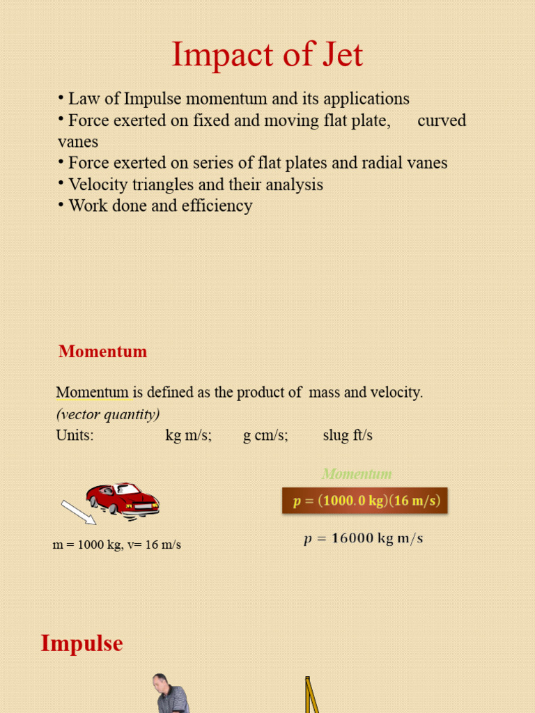 Jet Impact and Momentum Principles | PDF | Momentum | Force
