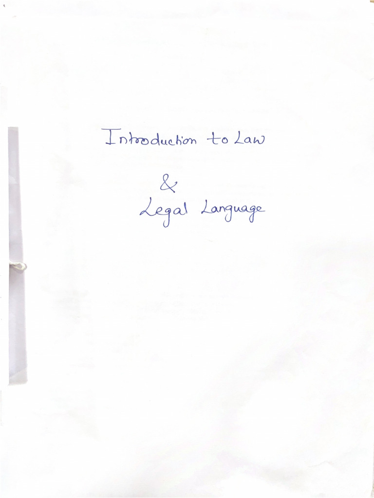 Legal language question papers | PDF