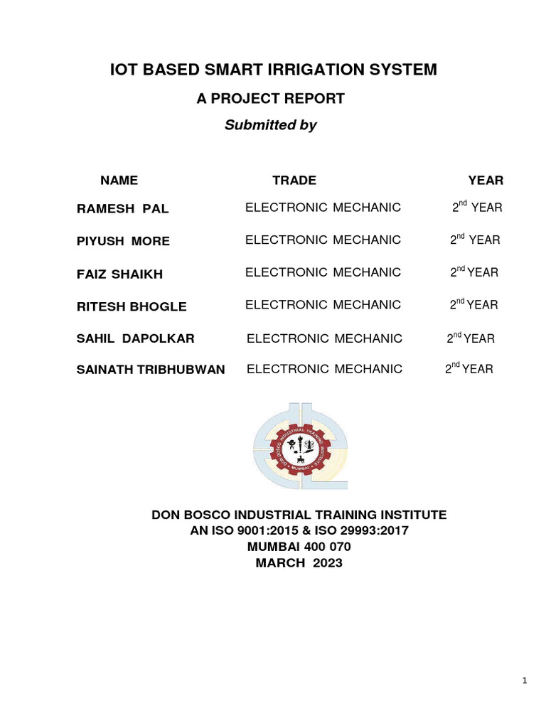 Smart Irrigation System Updated02 | PDF | Arduino | Automation