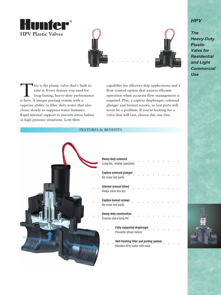 HPV Valve | PDF | Valve | Hydraulics