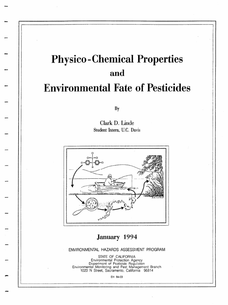 Physico Chemical Properties and Fate | PDF | Chemical Polarity | Adsorption