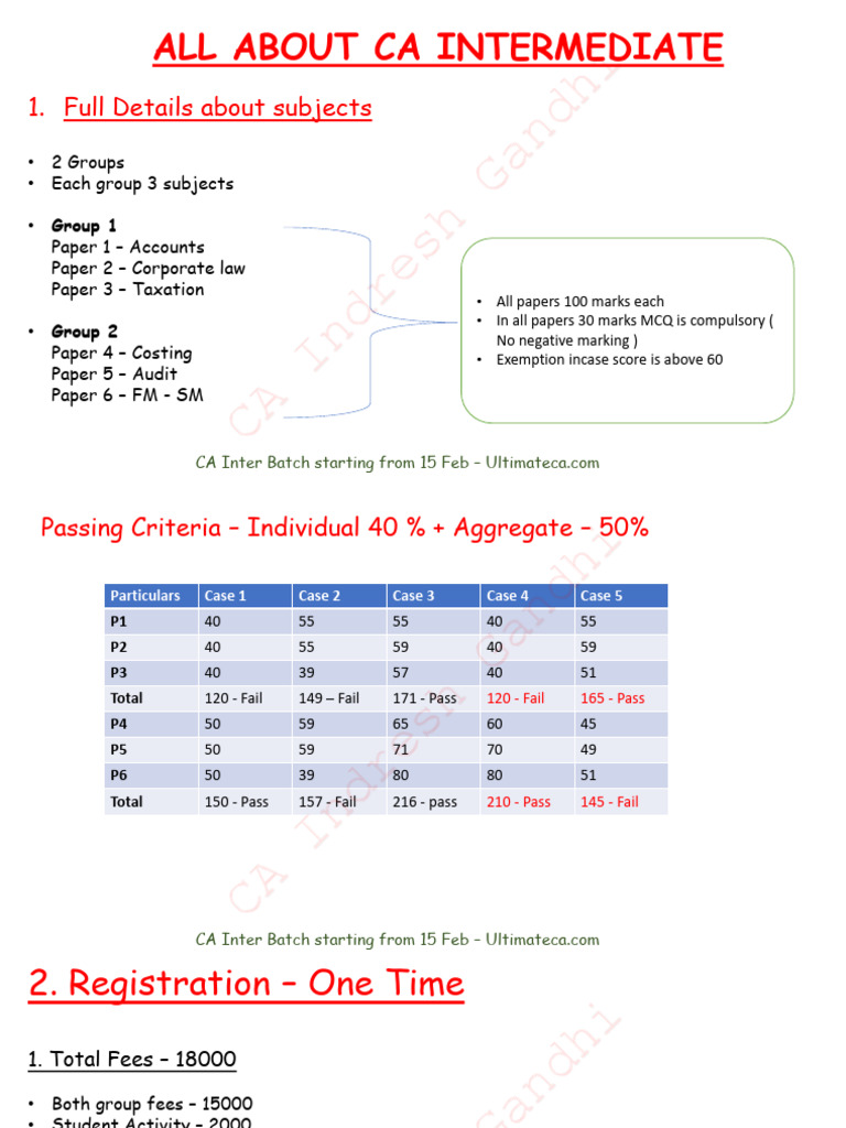 All About CA Inter | PDF