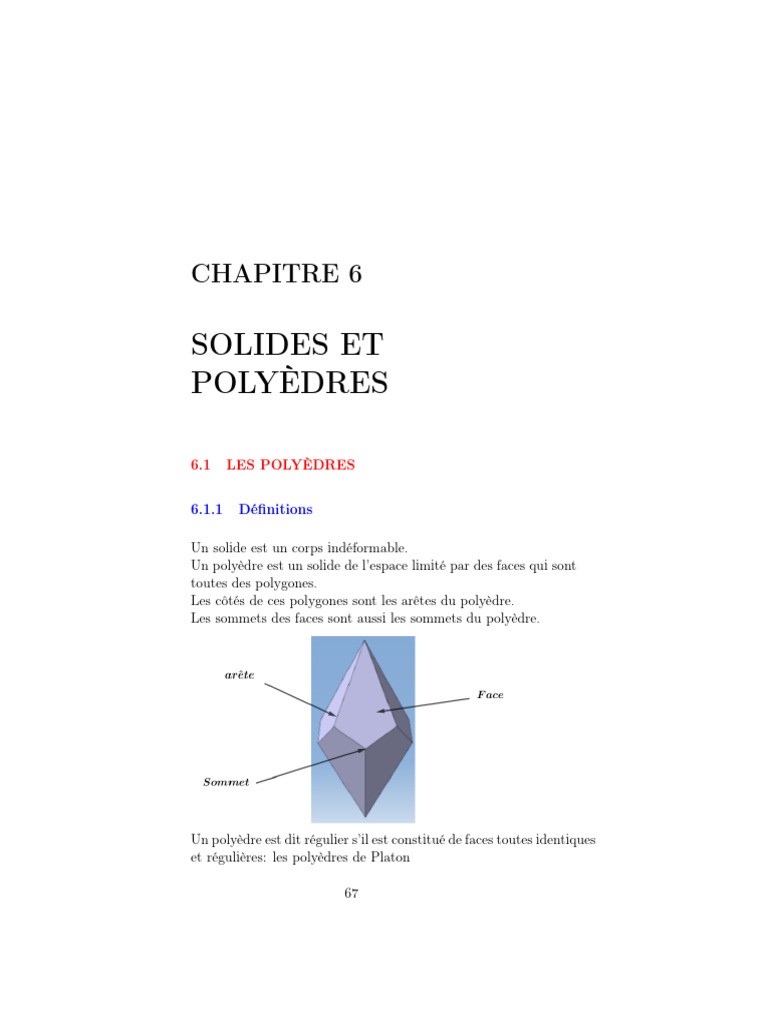 Classification des Solides et Polyèdres | PDF | Zone | Géométrie ...