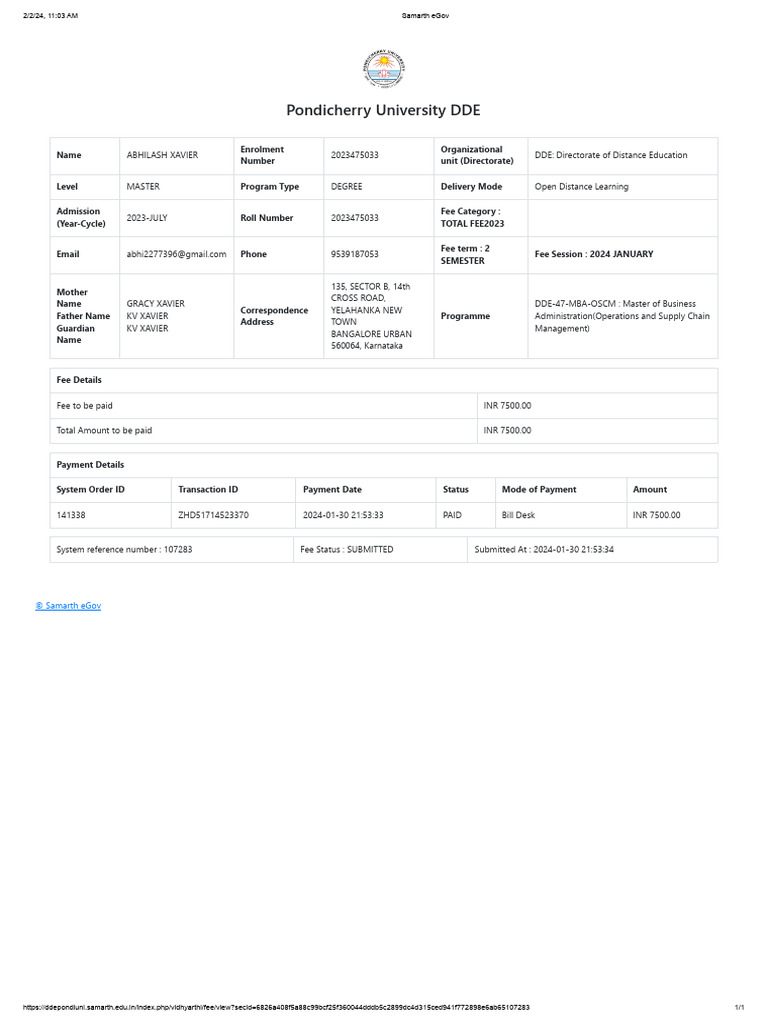 Samarth EGov | PDF | Money | Service Industries