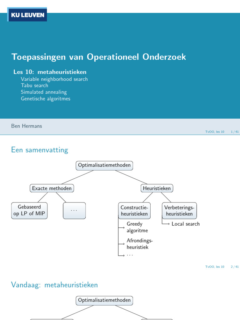 L10 Metaheuristieken | PDF