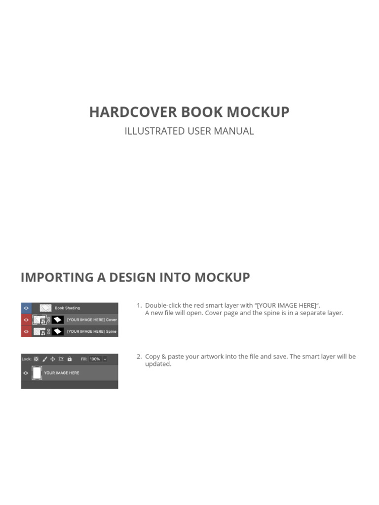 Hardcover Book Mockup User Manual | PDF | Art