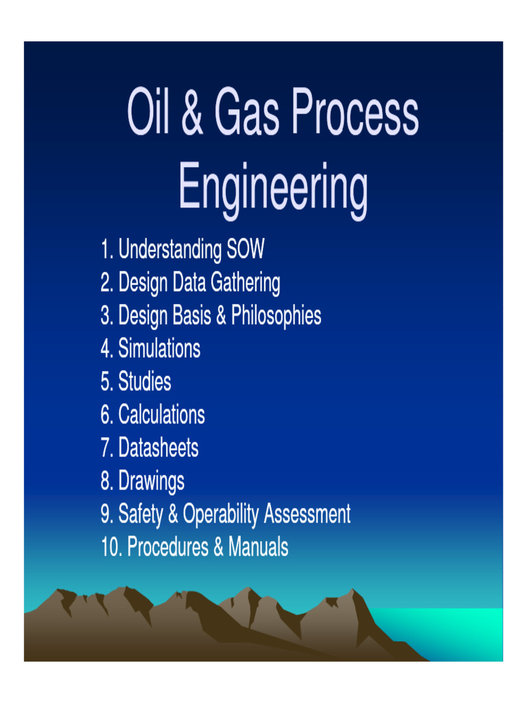 Oil & Gas Process Engineering | PDF | Engineering | Mechanical Engineering