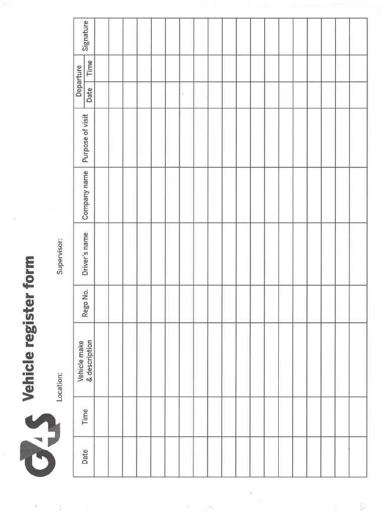 Vehichle Registry Form | PDF