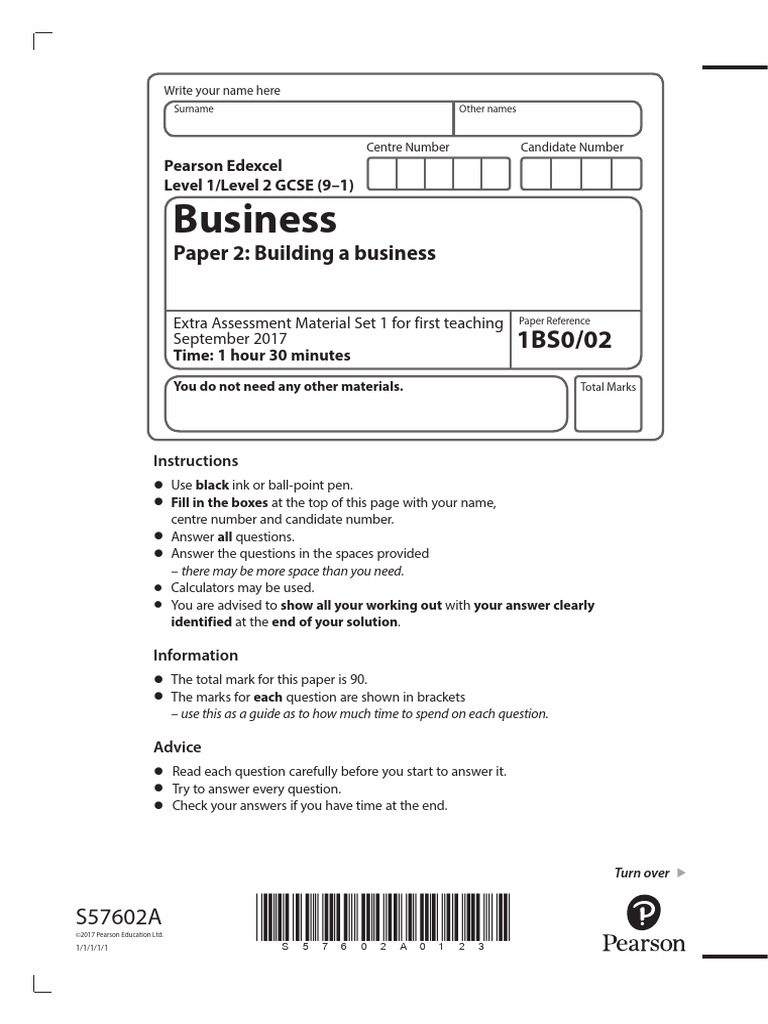 GCSE Business Exam Paper 2 | PDF | Netflix | Profit (Economics)