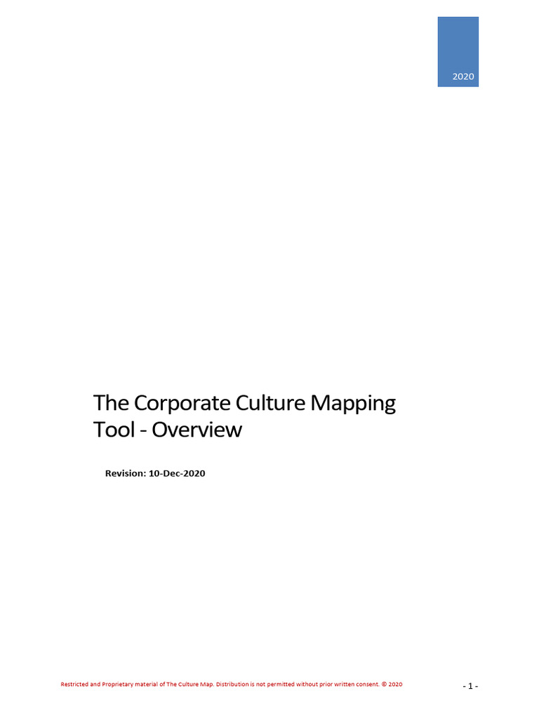 Corporate Mapping Tool Information Document | PDF | Organizational ...