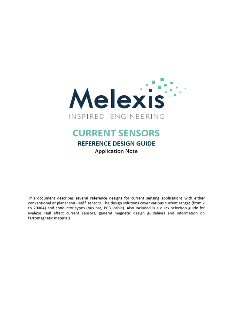 Current Sensors Design Guide Application Note Melexis | PDF | Printed ...