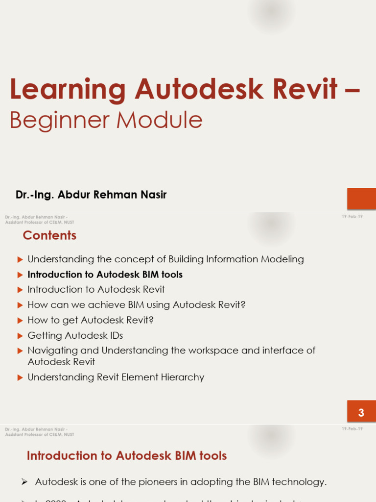 Learning Autodesk Revit | PDF | Autodesk Revit | Building Information Modeling