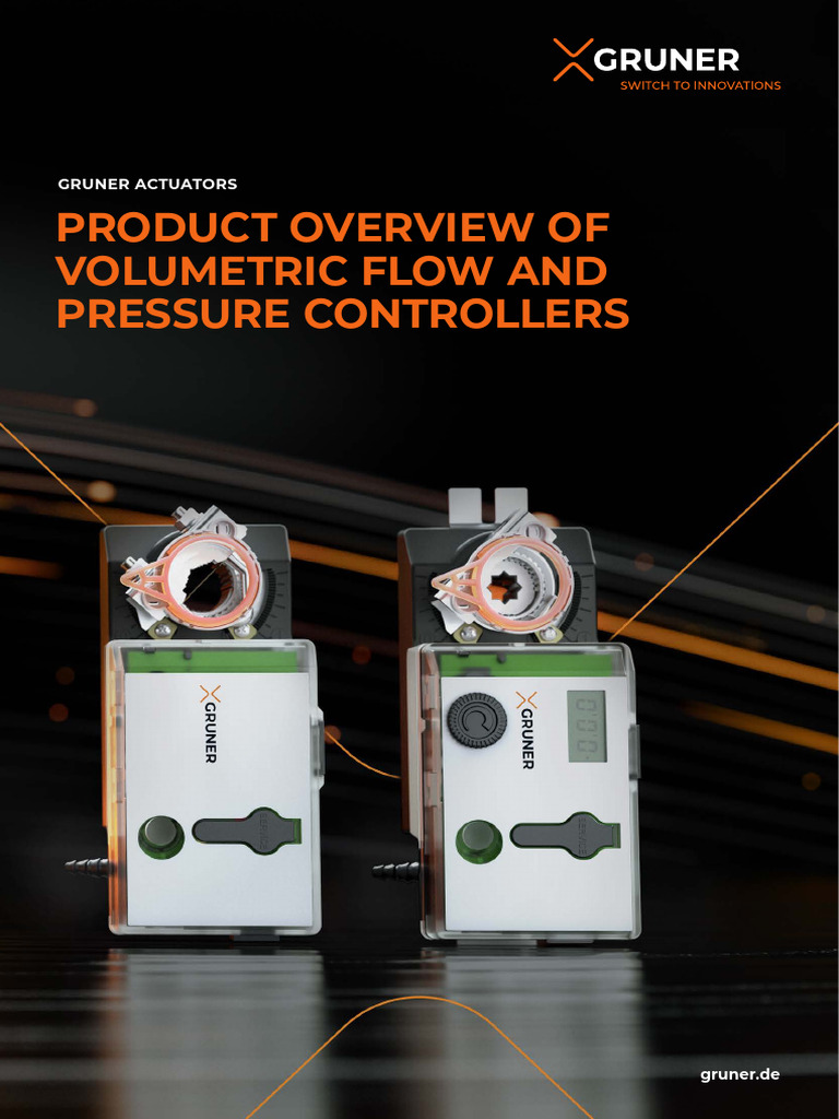Gruner Flow & Pressure Controllers | PDF | Actuator | Valve