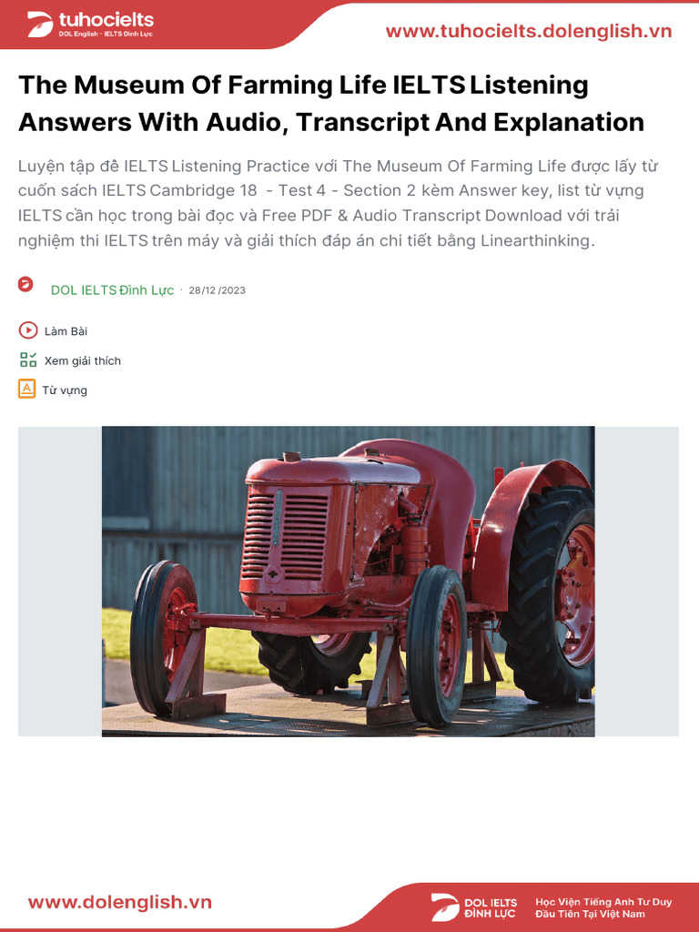 The Museum of Farming Life | PDF | Museum | International English ...