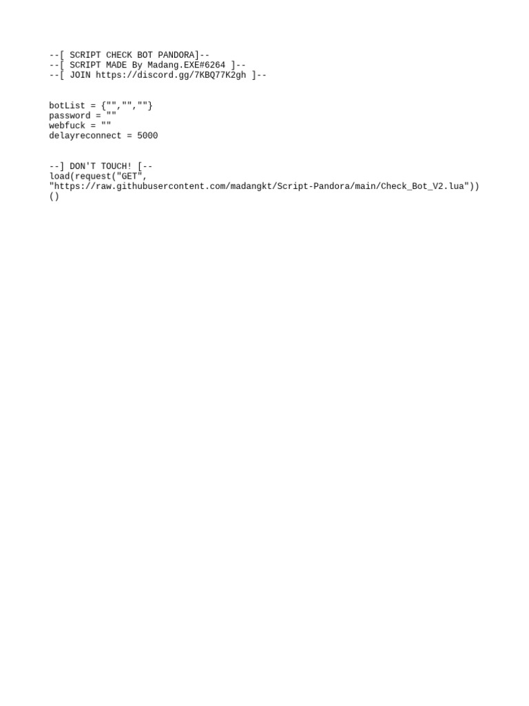 Check Bot V2.Lua | PDF | Computers