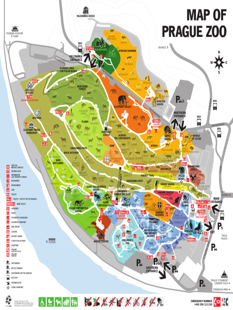 Prague Zoo Visitor Map | PDF | Zoology