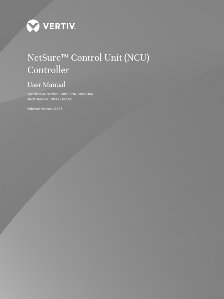 Um1m830bna Ncu Controller | PDF | Menu (Computing) | Computing