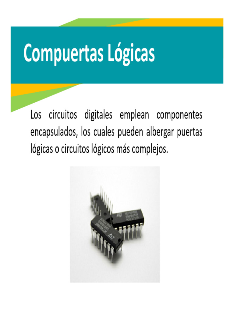 Documento Guia 3 - Compuertas Logicas | PDF | Puerta lógica | Circuitos electricos