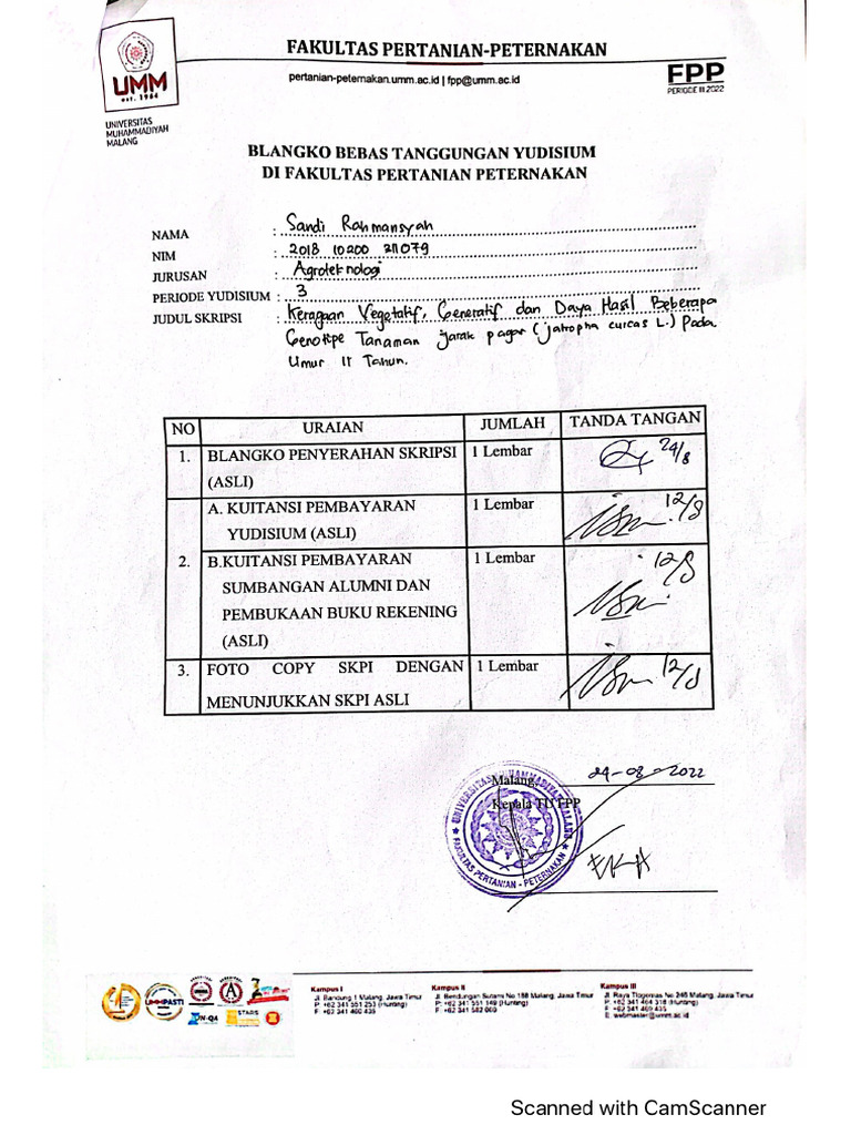 Blangko Bebas Tanggungan | PDF