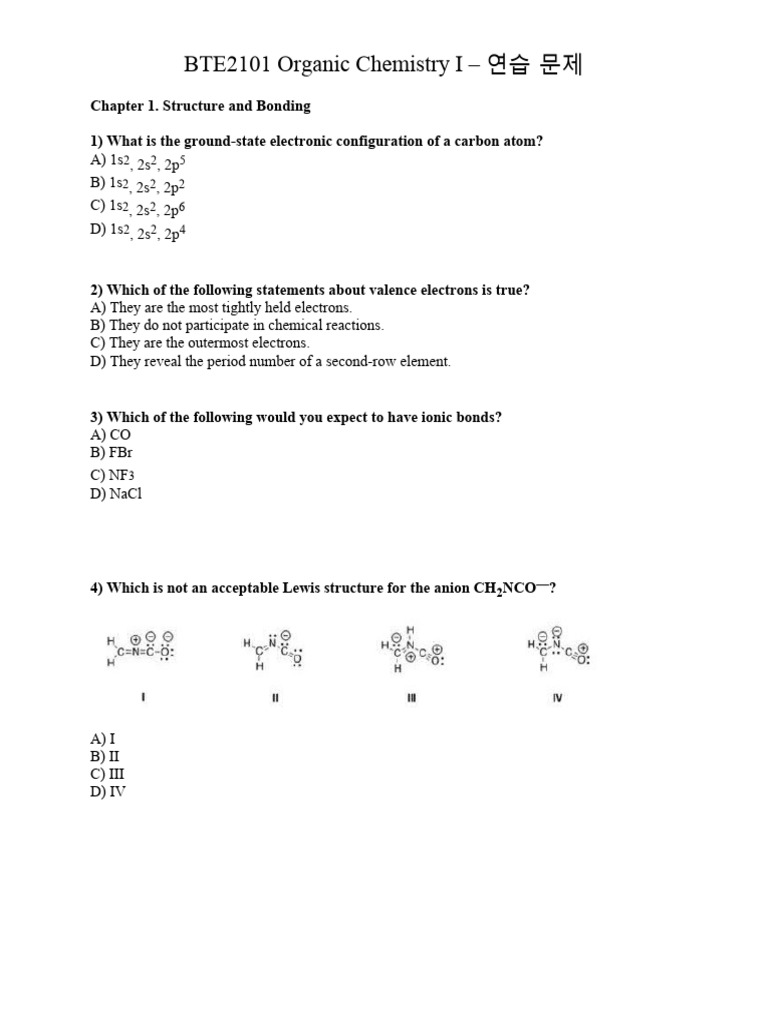 Chapter 1 5 Practice Problem Download Free Pdf Chirality Chemistry Acid