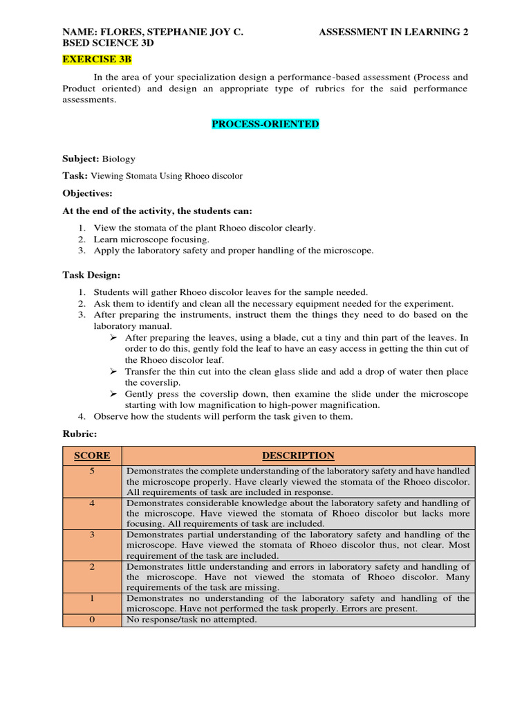 ASSESSMENT OF LEARNING | PDF