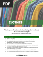 Clothes Vocabulary List PDF A Z | PDF