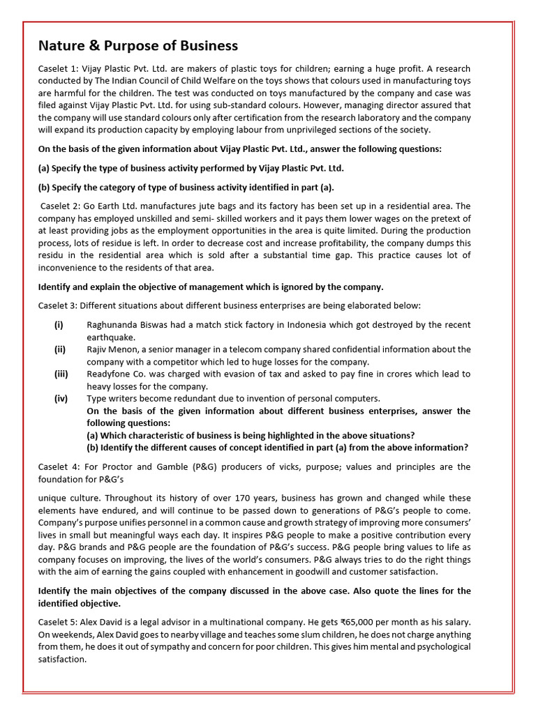 Chapter 1 XI Bst assignment 2 | PDF | Procter & Gamble | Startup Company