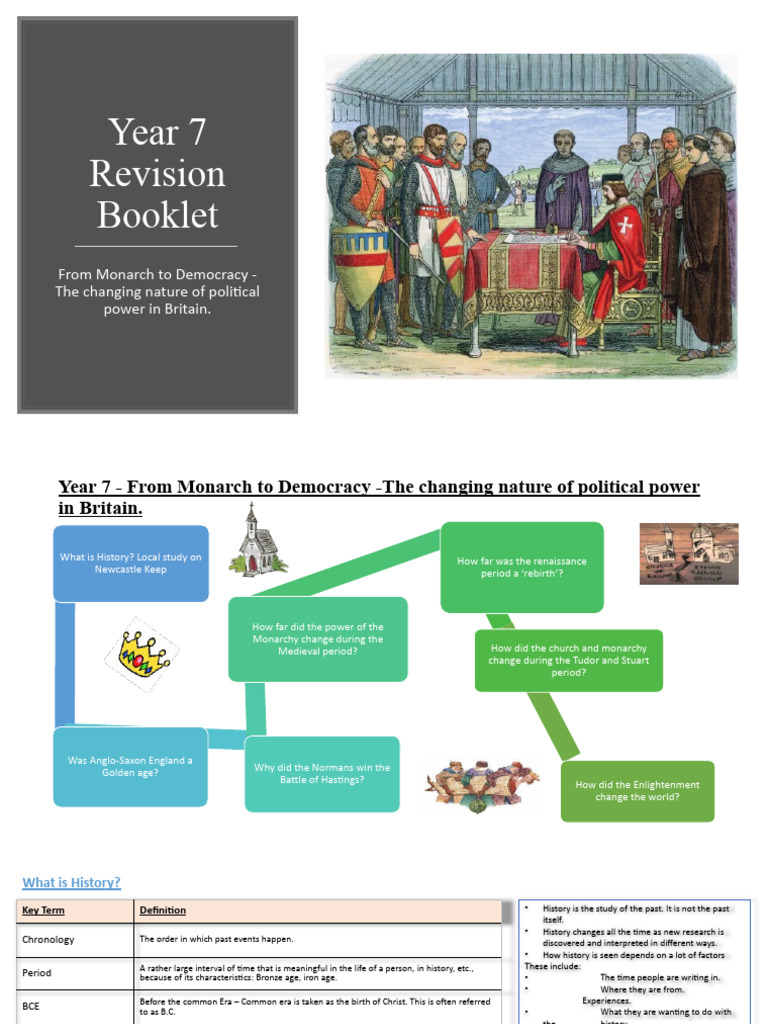 Year 7 Revision Booklet | PDF | Anno Domini | Republicanism