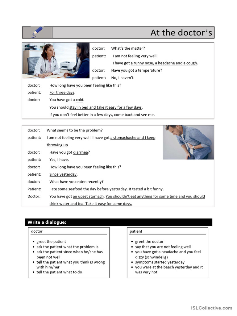 At The Doctor's (Dialogues) JH | PDF