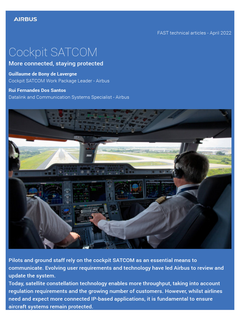 Light Cockpit Satcom LCS | PDF | Air Traffic Control | Aviation