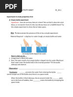 Bell Jar Sound Experiment Analysis | PDF
