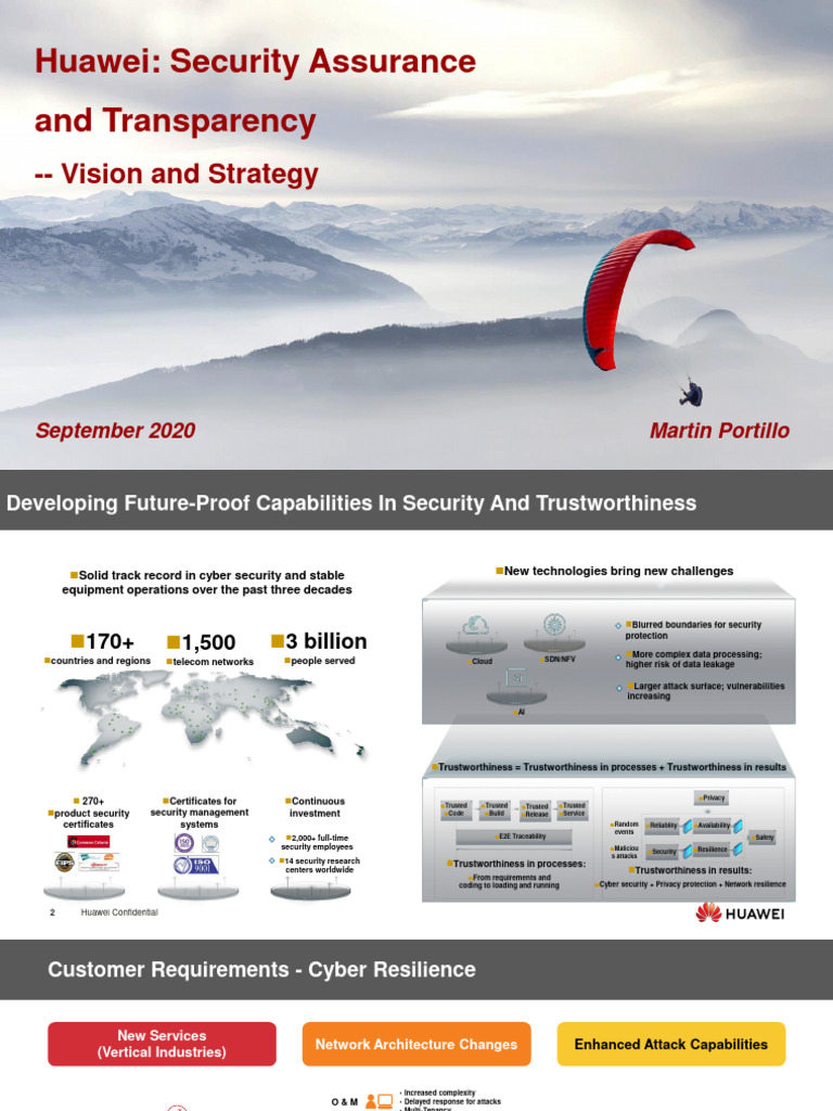 Huawei - Security Assurance and Transparency - Vision and Strategy | PDF