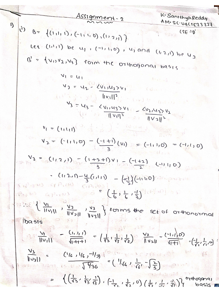 Linear Assignment 02 | PDF