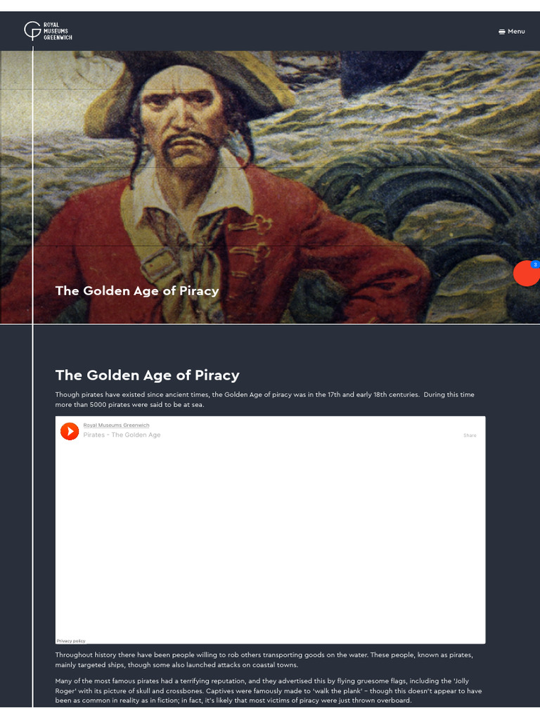 The Golden Age of Piracy - Royal Museums Greenwich | PDF | Piracy ...