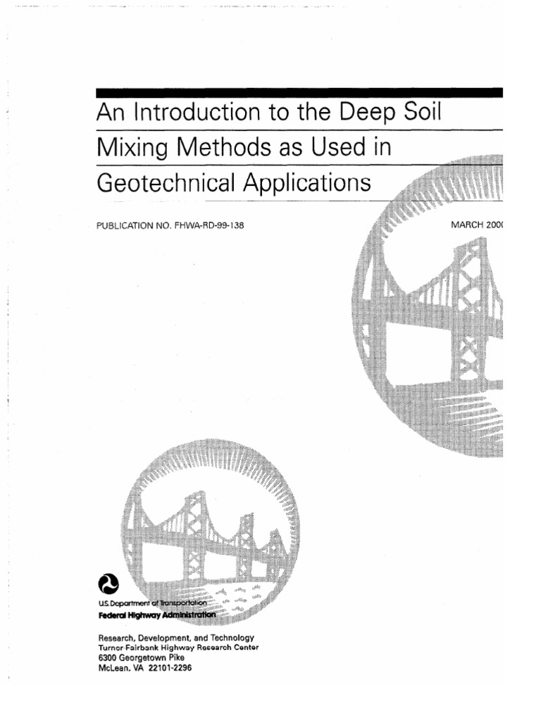 2000 - FHWA - An Introduction To The Deep Soil Mixing Methods As Used in Geotechnical ...
