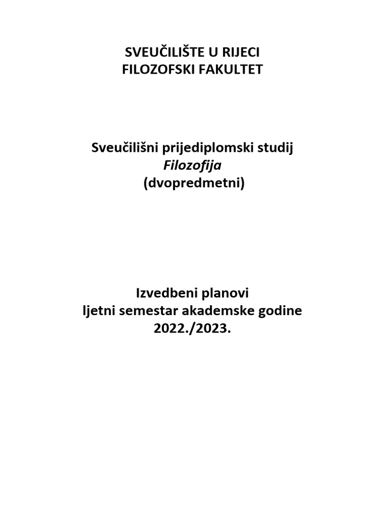 FIL Izvedbeni Prijedipl 2023 2024 LJS | PDF