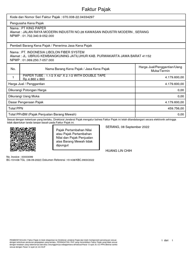 Faktur Pajak | PDF