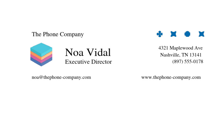 Corporate logo email signature | PDF