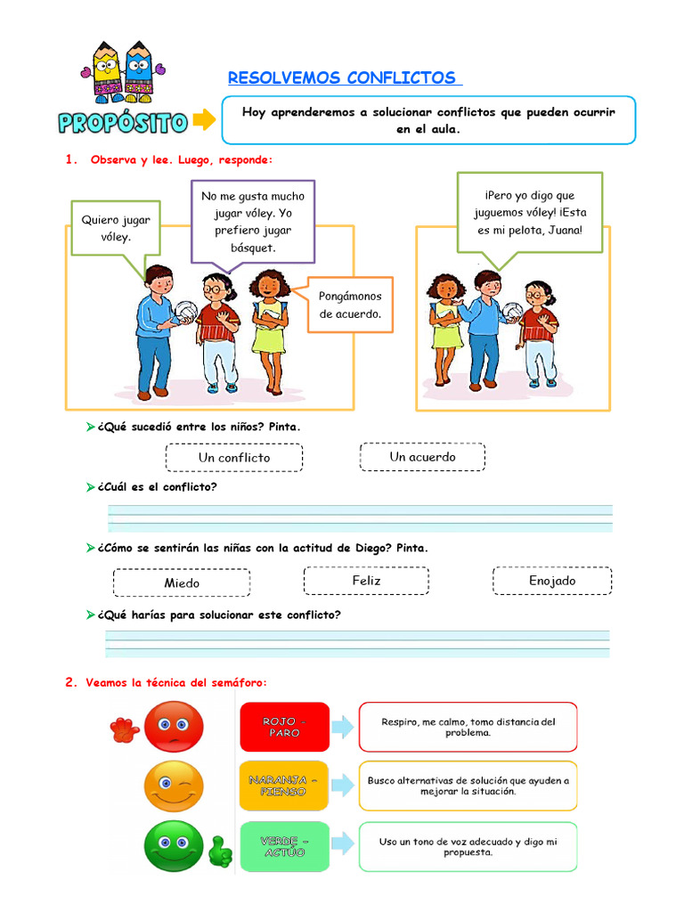 Resolución de Conflictos en Niños | PDF