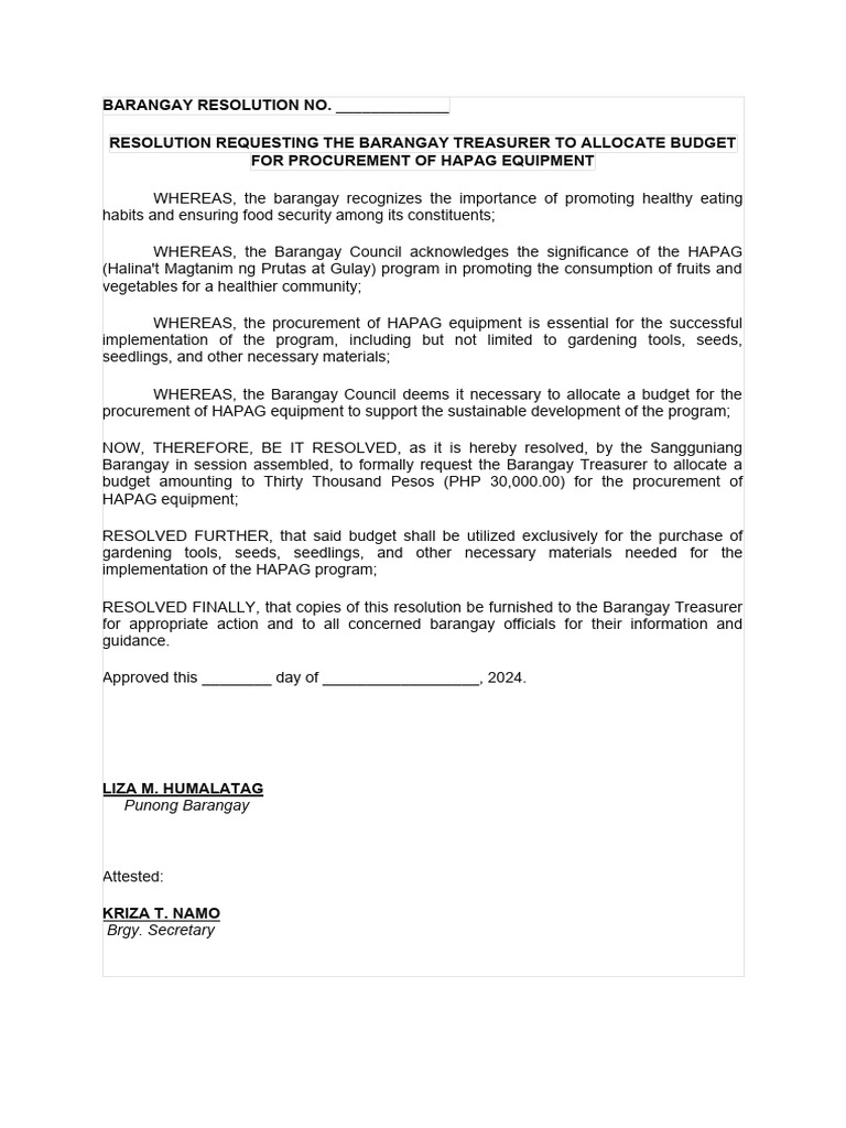 Barangay Resolution No Pdf Justice Crime Violence
