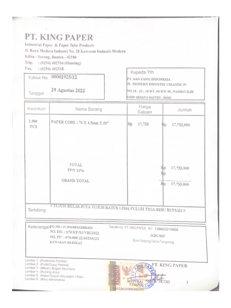 Pt. King Paper-4 | PDF