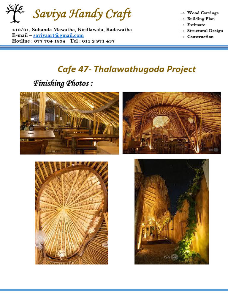 Cafe 47 - Thalawathugoda, Sri Lanka Project | PDF