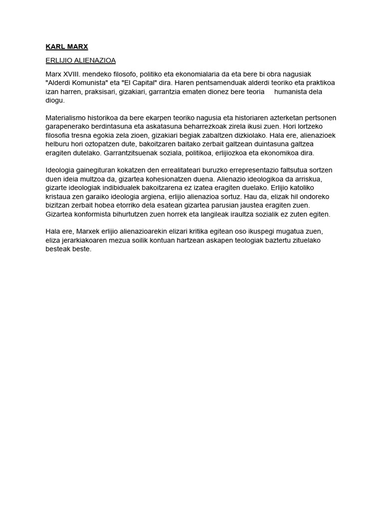 Marx Pdf