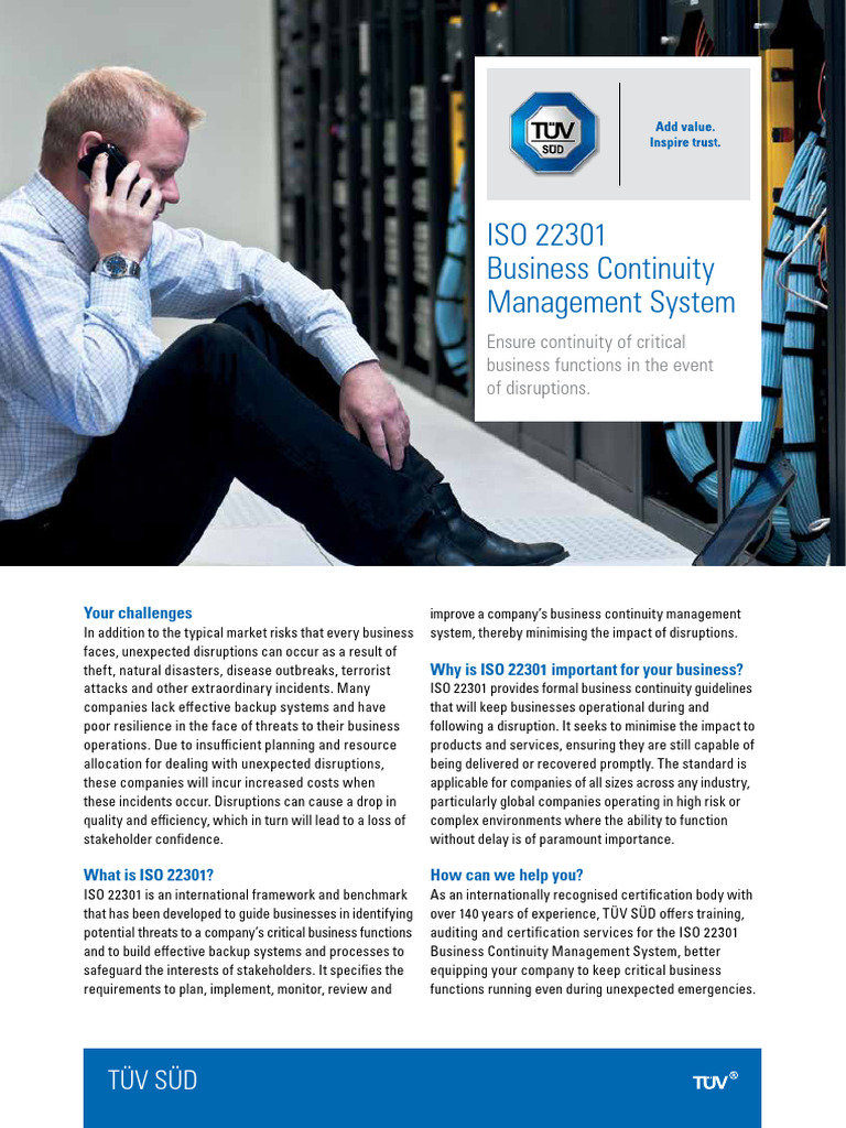ISO 22301 Business Continuity Solutions | PDF | Audit | Business