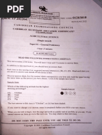 Csec Integrated Science Paper 1 2023 | PDF