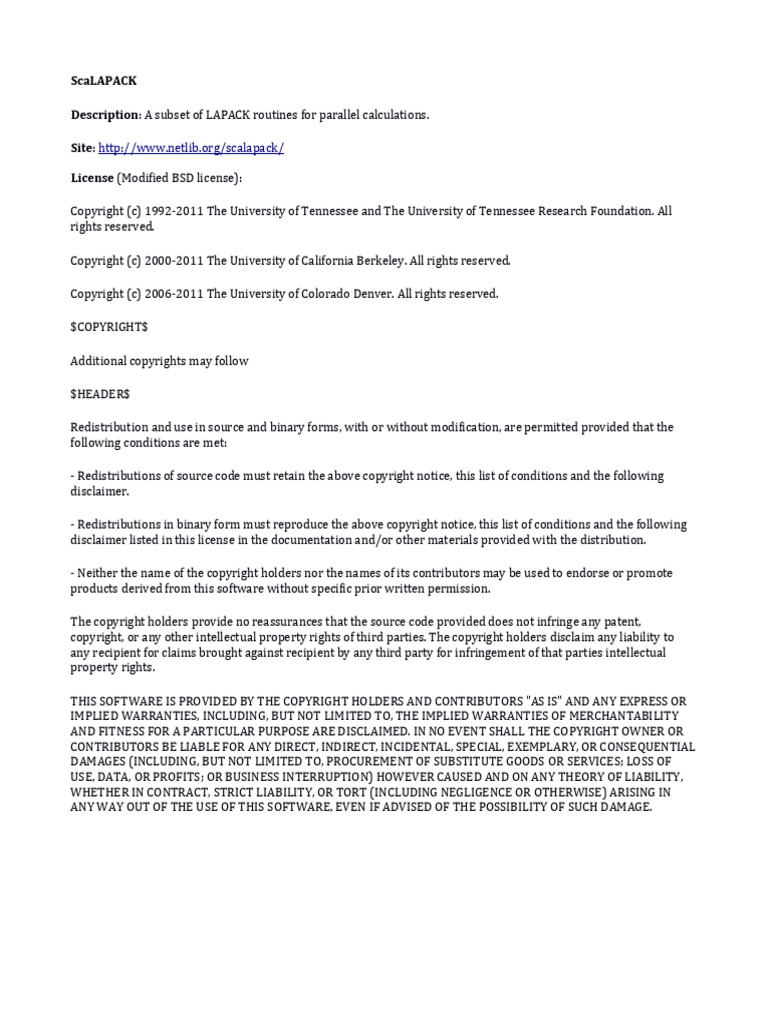 Third Party Licenses 5.0 | PDF | Source Code | Copyright